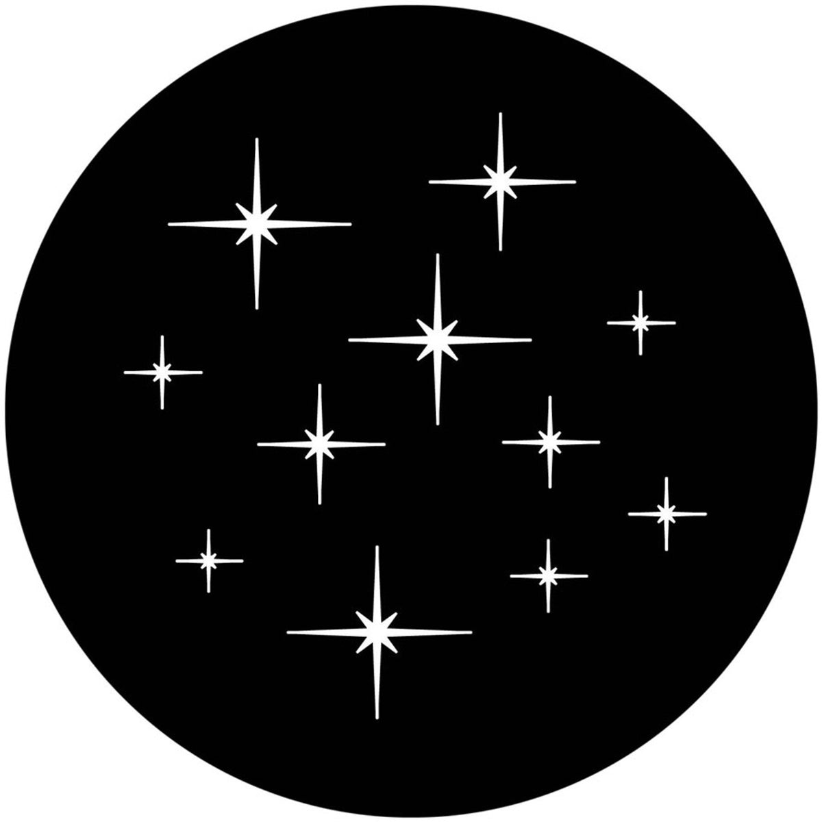 Apollo (1088) Stars Sparkling Steel Gobo | Visions In Color